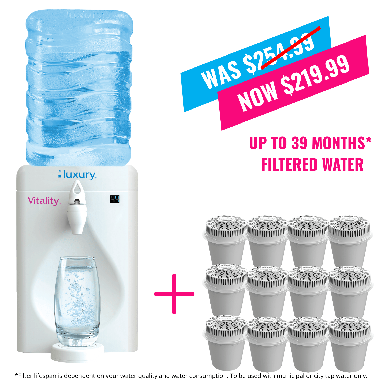 Vitality Mini Water Cooler | Little Luxury - Filtered Water Anywhere